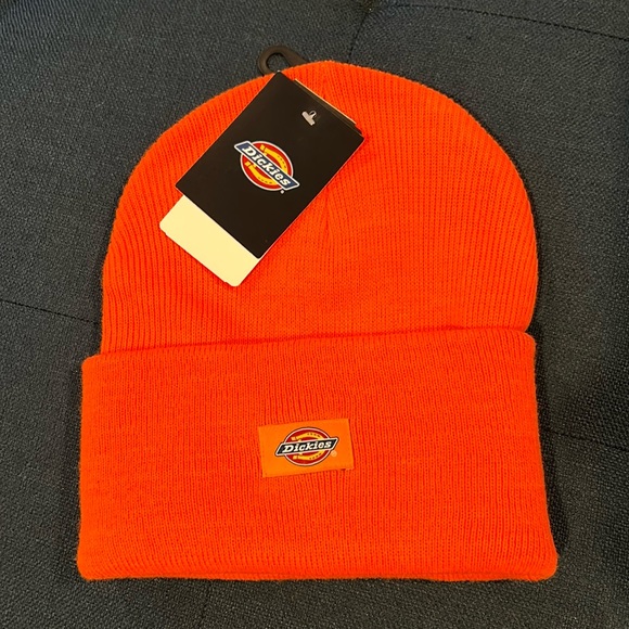 Dickies | Accessories | Dickies Bright Neon Orange Knit Toboggan Hatnwt ...